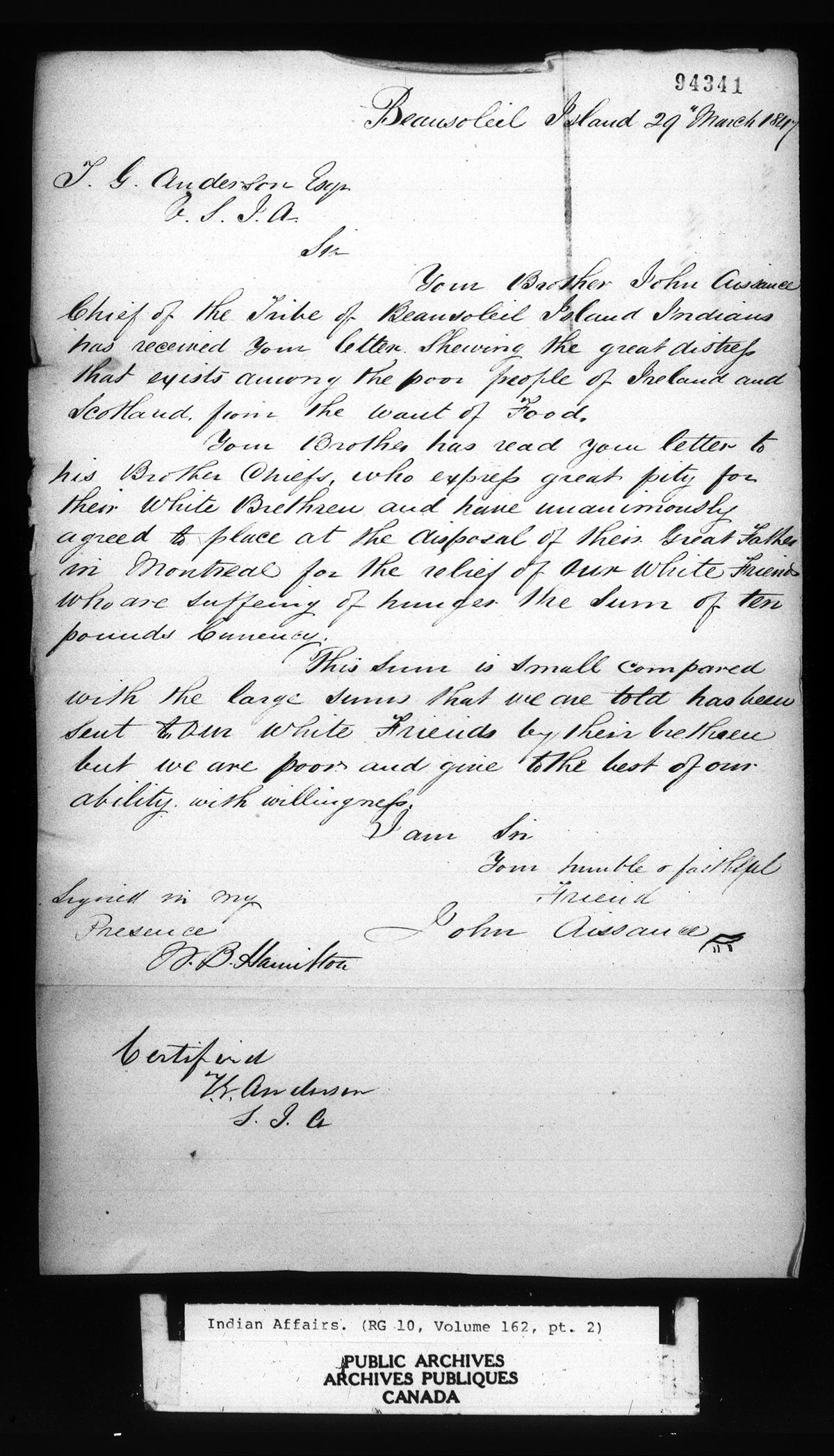 Honouring Indigenous Aid - Strokestown Park