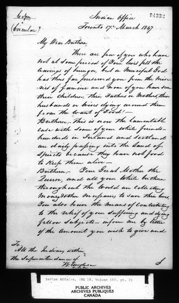 Honouring Indigenous Aid - Strokestown Park